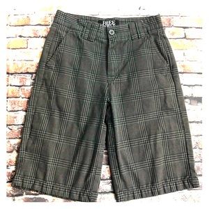 Free World | Shorts | Free World Sz 28 Plaid Flat Front Shorts Skater ...